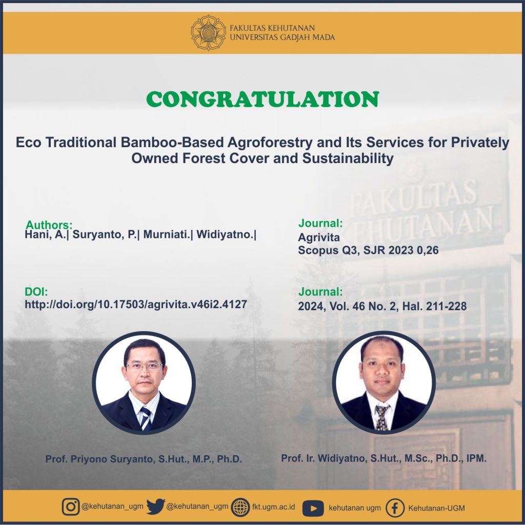 Publication: Eco Traditional Bamboo-Based Agroforestry and Its Services for Privately Owned ...