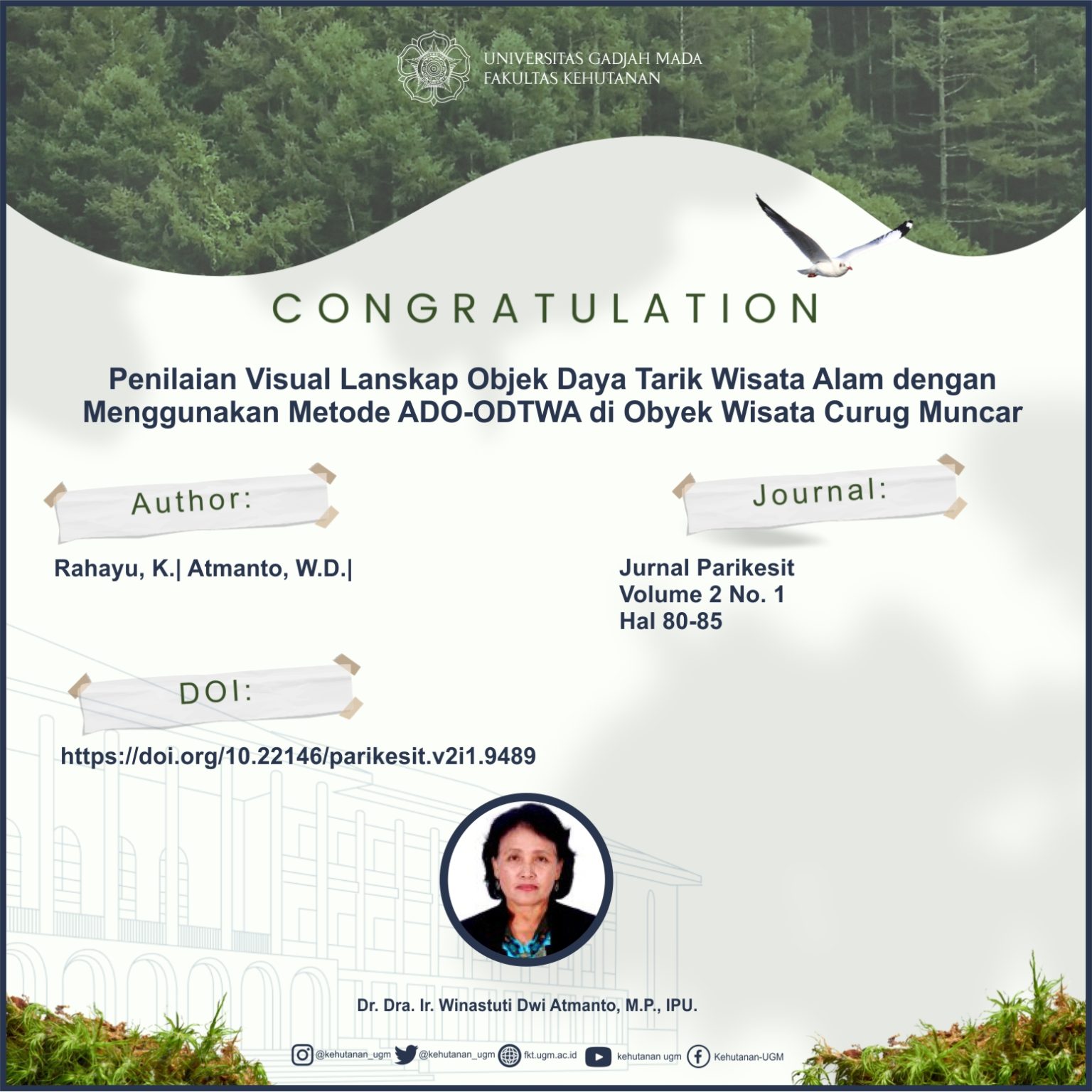 Publication: Penilaian Visual Lanskap Objek Daya Tarik Wisata Alam ...